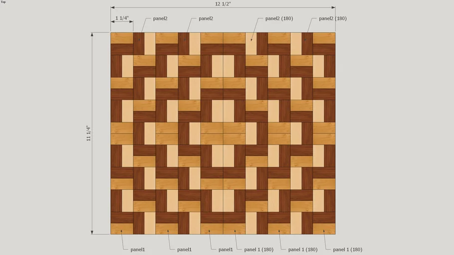 Cutting board - lumberjock cm02ws6 modified design | 3D Warehouse