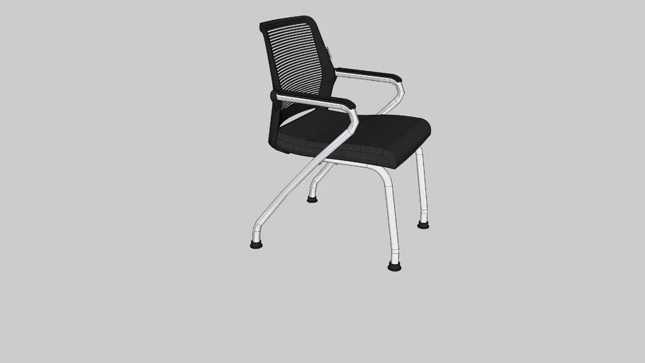 Featherlite Forum without Writing Desk Chair | 3D Warehouse