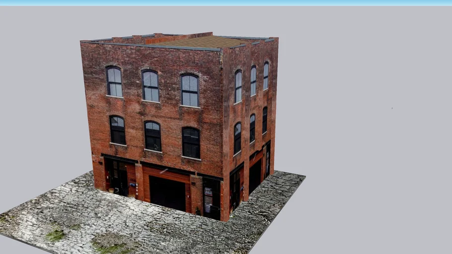 Old Building Hd 03 3d Model Lowpoly Old Building 3D Model