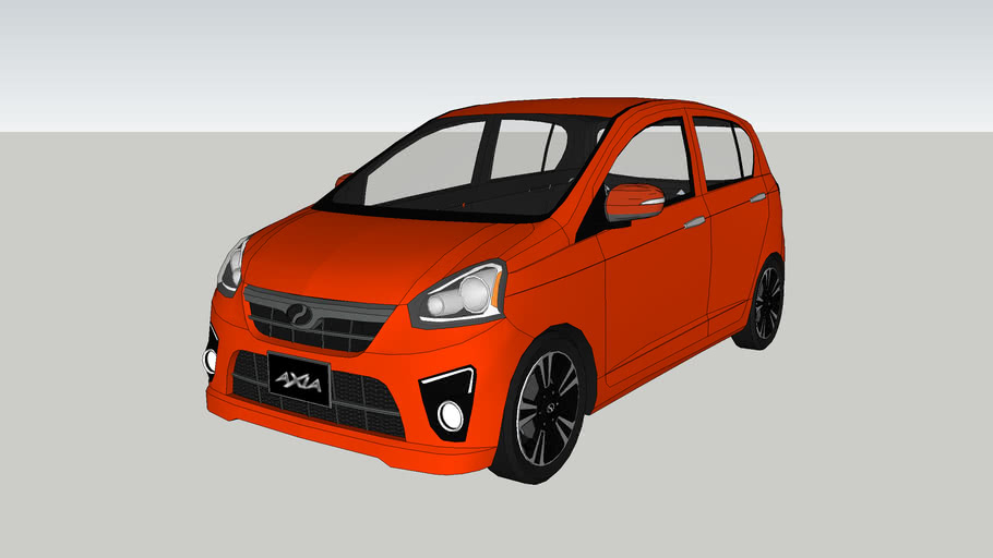 Perodua Axia Vray | 3D Warehouse