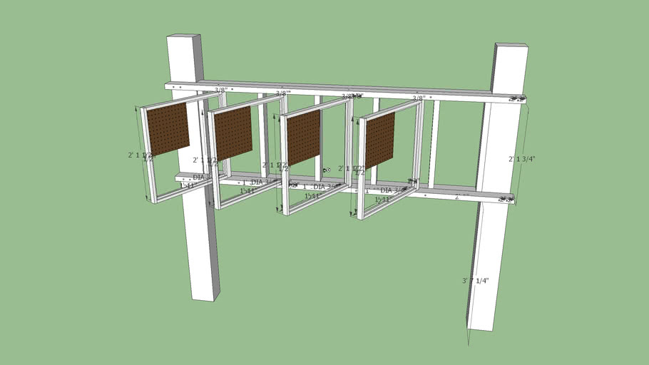 Space Saving Tool Rack | 3D Warehouse