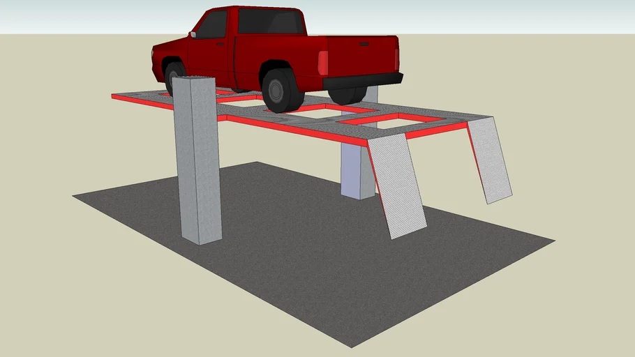 jappies car lift that is up | 3D Warehouse