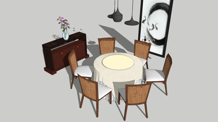 bàn ăn 4 | 3D Warehouse