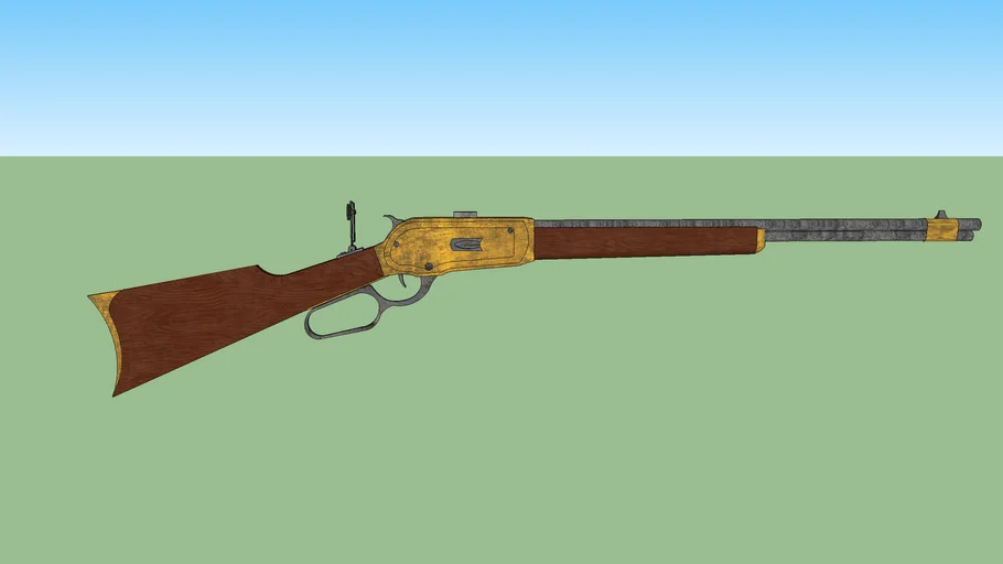 Cowboy repeater (with long tube and custom action) | 3D Warehouse