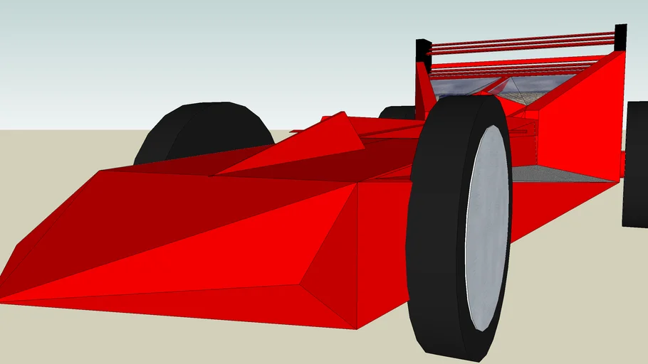 Red dragster | 3D Warehouse