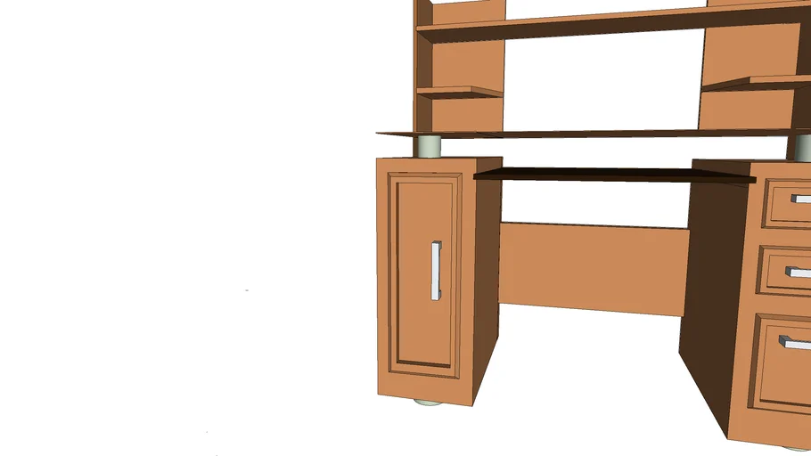 Computer work desk | 3D Warehouse