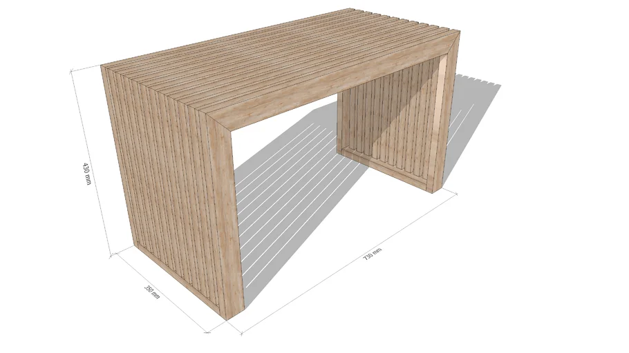 RIB COFFEE TABLE | 3D Warehouse