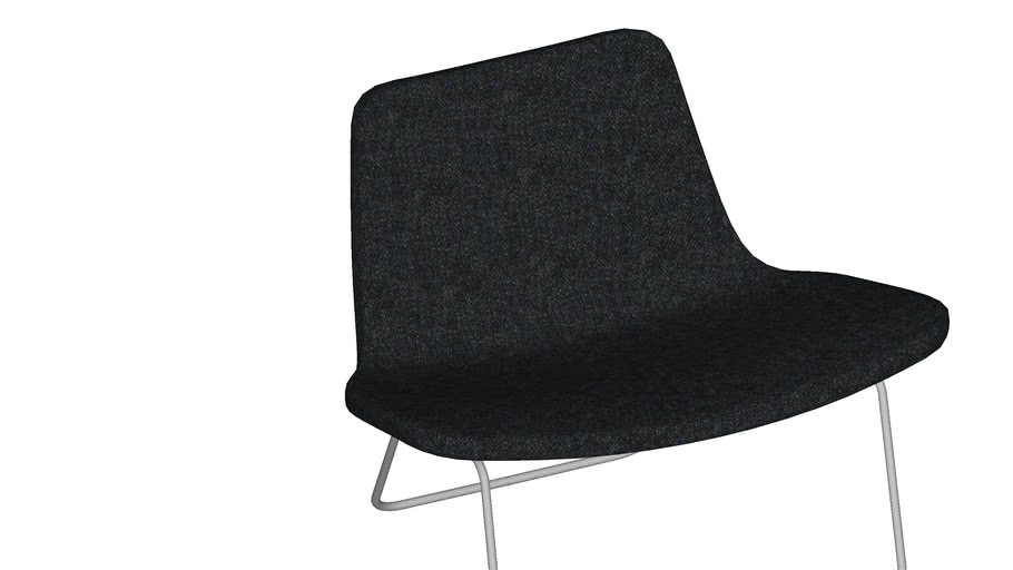 HAY Ray Lounge Chair - Black | 3D Warehouse
