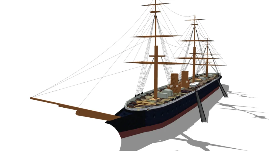 HMS Warrior (515 KB) | 3D Warehouse