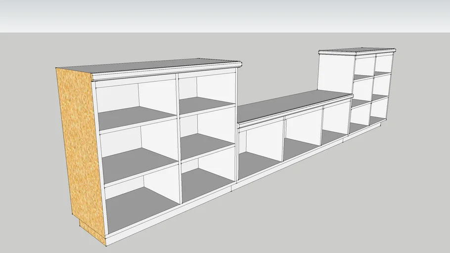 Window Seat and Shelves | 3D Warehouse