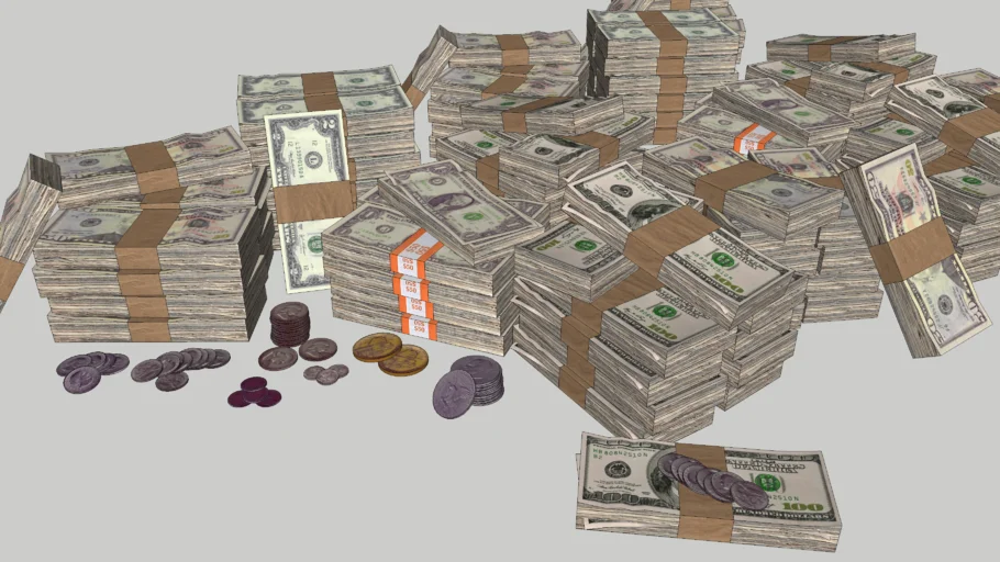Big Ol' Pile of Cash! | 3D Warehouse