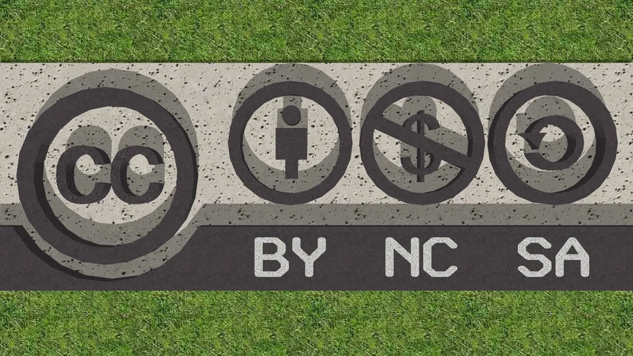 CC Creative Commons Logo BY-NC-SA | 3D Warehouse