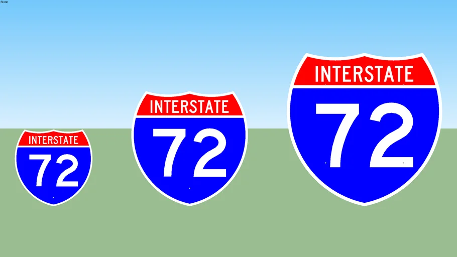 Interstate 72 Sign | 3D Warehouse