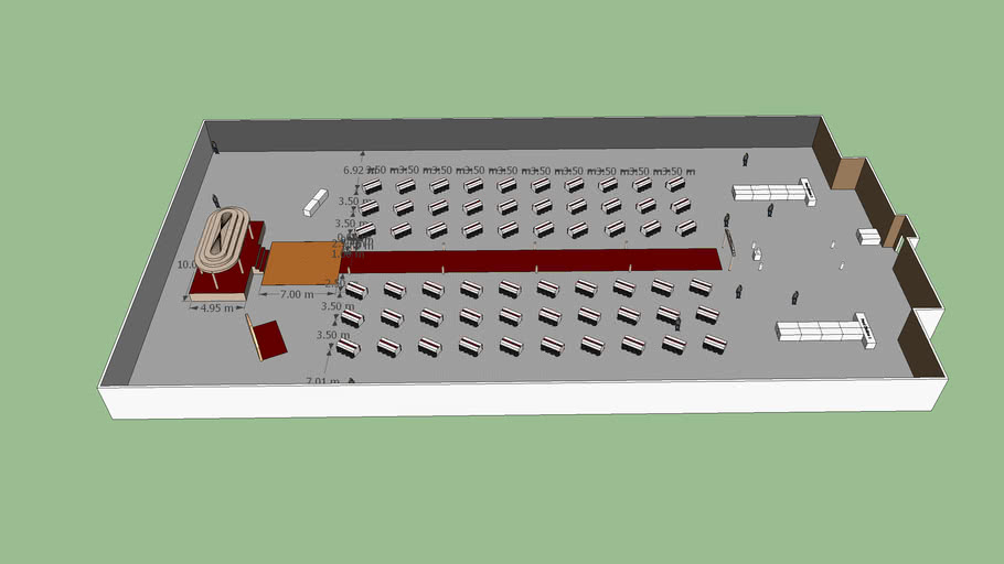 Hall Set Up | 3D Warehouse