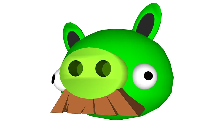 angry birds pig mayor | 3D Warehouse