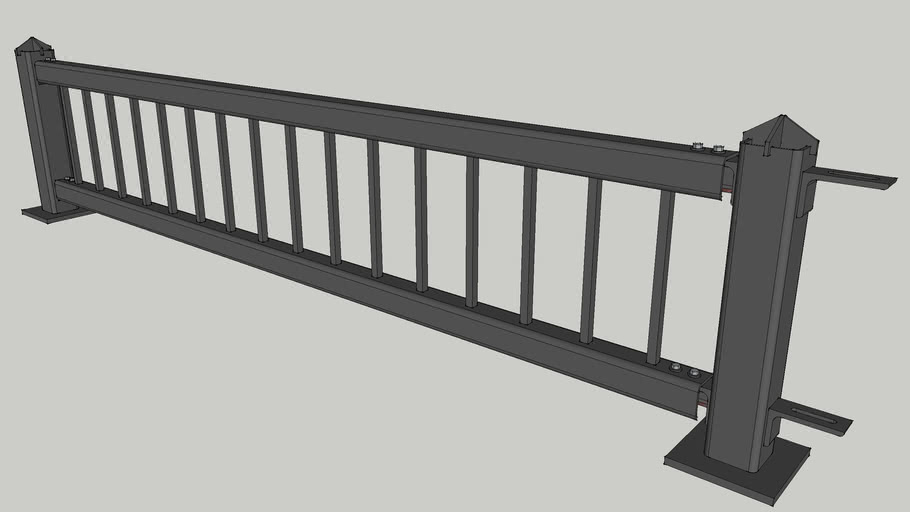bridge railing for parapet | 3D Warehouse