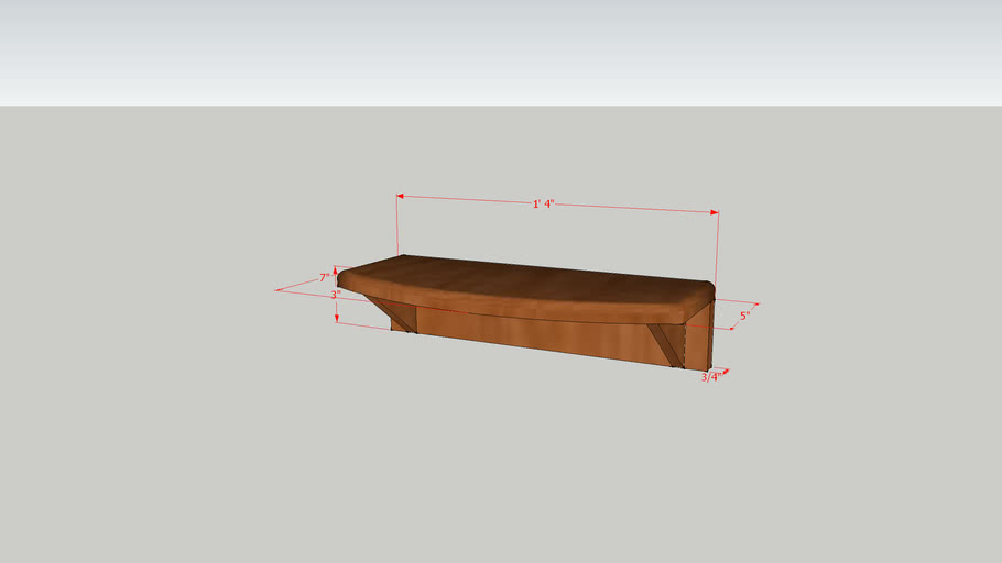 Hanging wall Shelf | 3D Warehouse