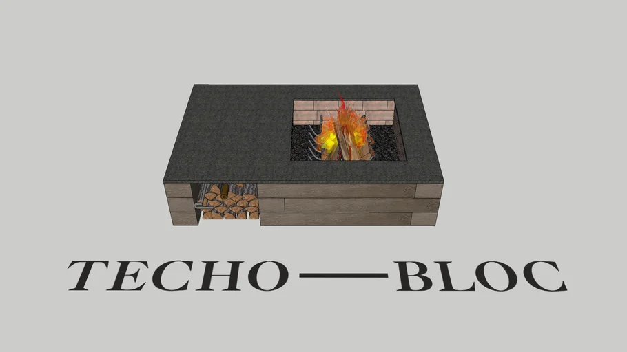 Techo-Bloc - Fire pit - Borealis | 3D Warehouse