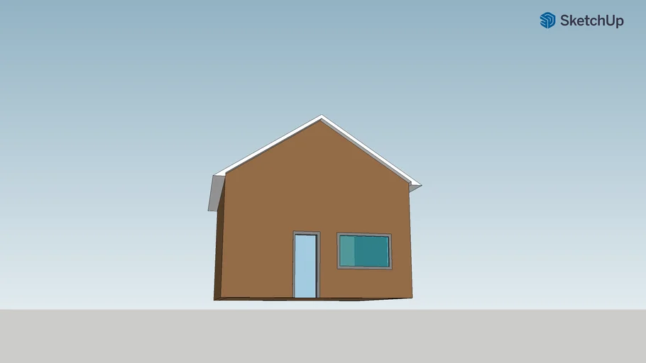 Sketchup Small Simple House Garde Corps | 3D Warehouse | Small House