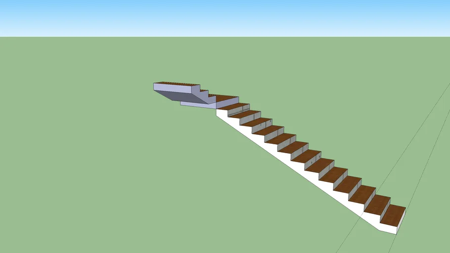 L_shaped stair | 3D Warehouse