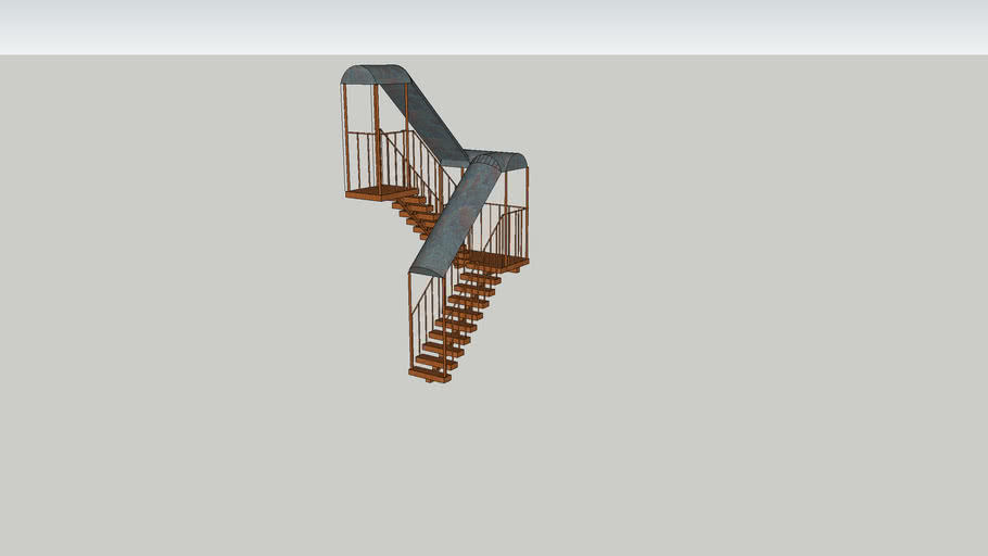 Stairs with roof | 3D Warehouse