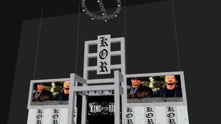 WWF King Of The Ring 2001 Stage Model | 3D Warehouse