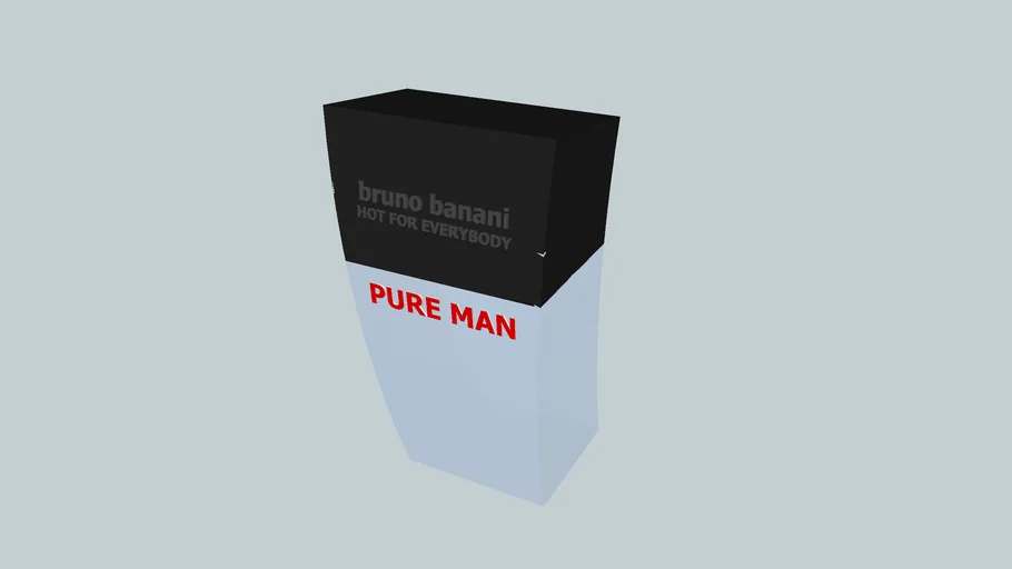 bruno banani - PURE MAN Perfume Flacon | 3D Warehouse