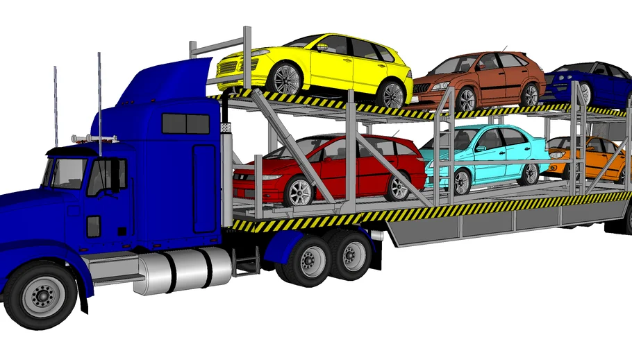 MTL Packer Driving com carros (With cars) GTA V | 3D Warehouse