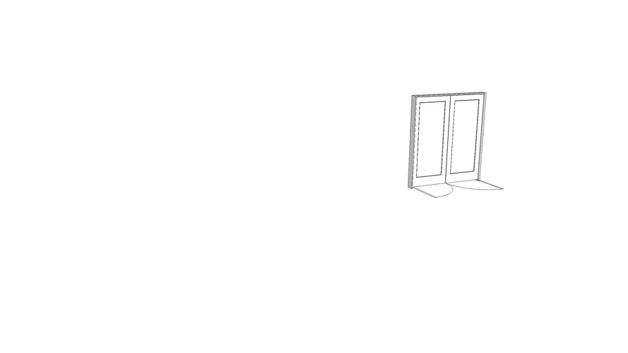 Lynden Door - Mercer - Double 3'-0' Doors in 2x6 Frame | 3D Warehouse