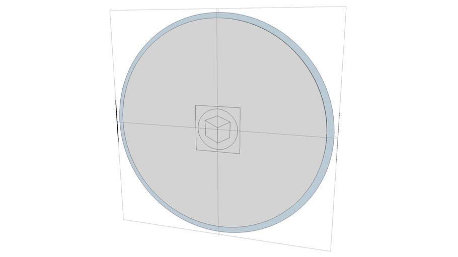 Round mirror D.120 | 3D Warehouse