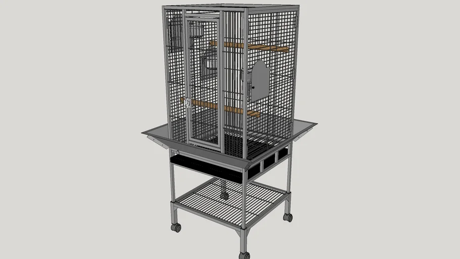 VivoHOME Large Bird Cage | 3D Warehouse
