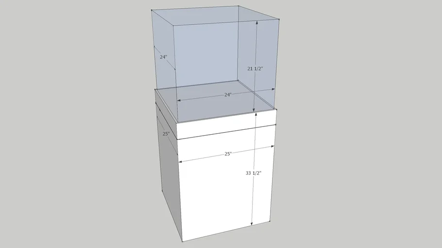 Display case square cube E | 3D Warehouse