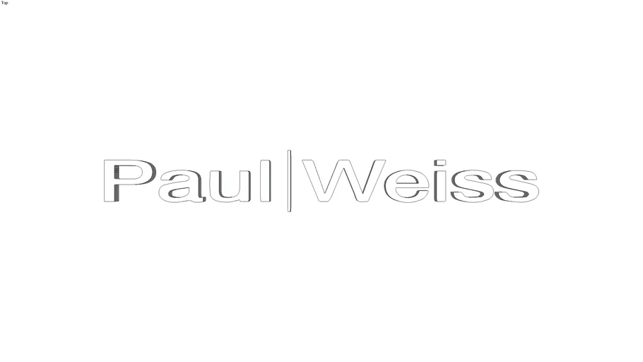 Paul Weiss logo | 3D Warehouse
