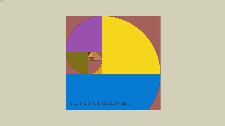 Mathematical Curiosities - Fibonacci Spiral | 3D Warehouse