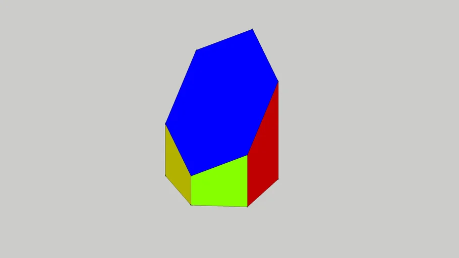 Truncated hexagonal prism | 3D Warehouse