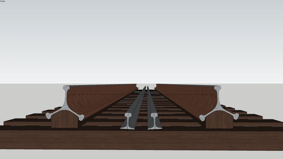 triple headed rail | 3D Warehouse