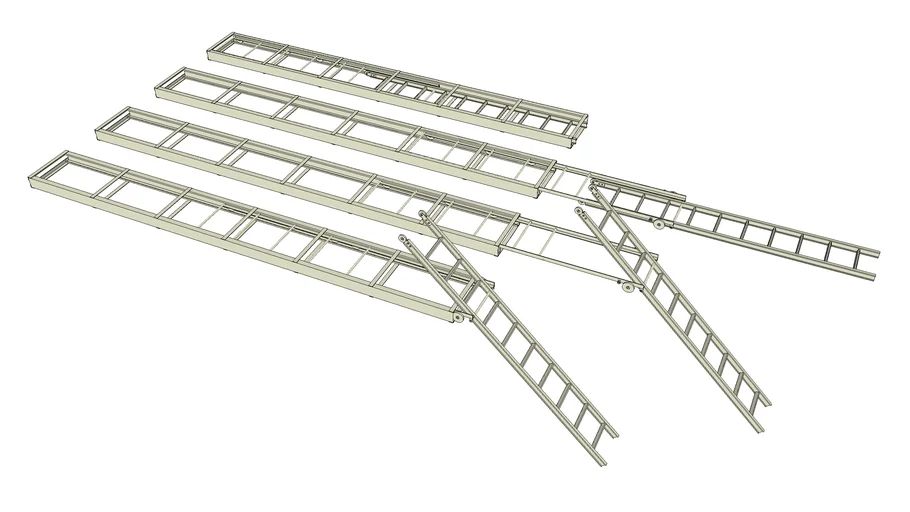 80TON TRANSFORTER SLIDE LADDER | 3D Warehouse