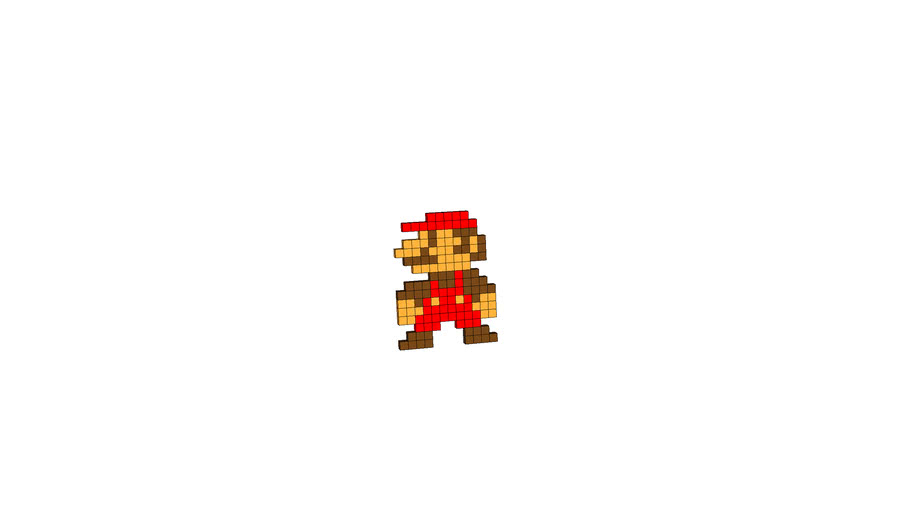 mario pixel | 3D Warehouse