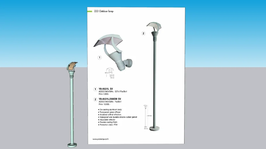 outdoor lamp | 3D Warehouse