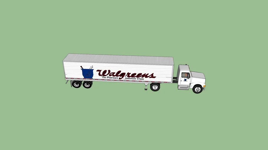 Walgreens semi-truck 1992-2006 logo | 3D Warehouse