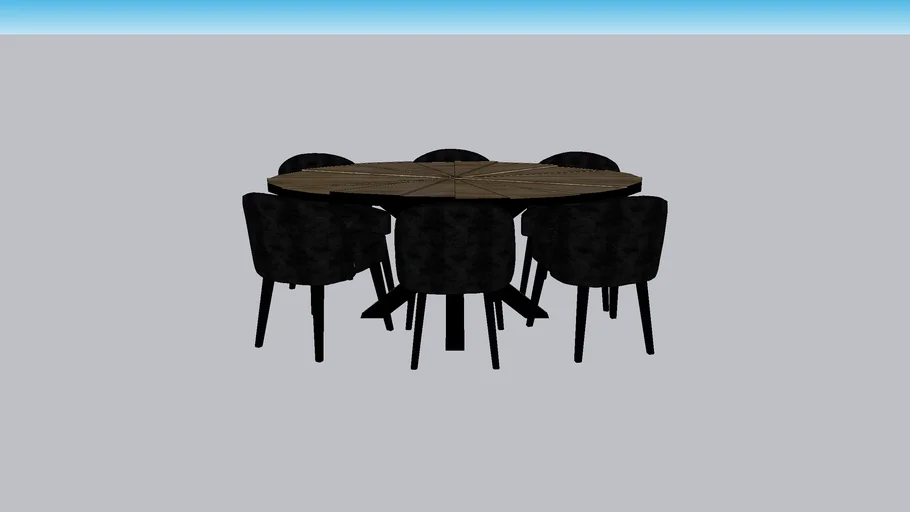 Danyon oval table PTMD | 3D Warehouse