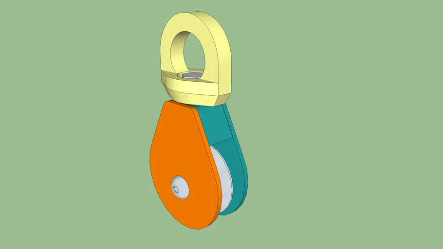 13 mm Pulley with Swivel | 3D Warehouse