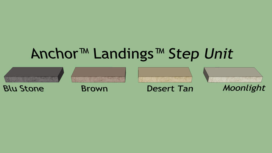 Anchor Landings Step Unit | 3D Warehouse