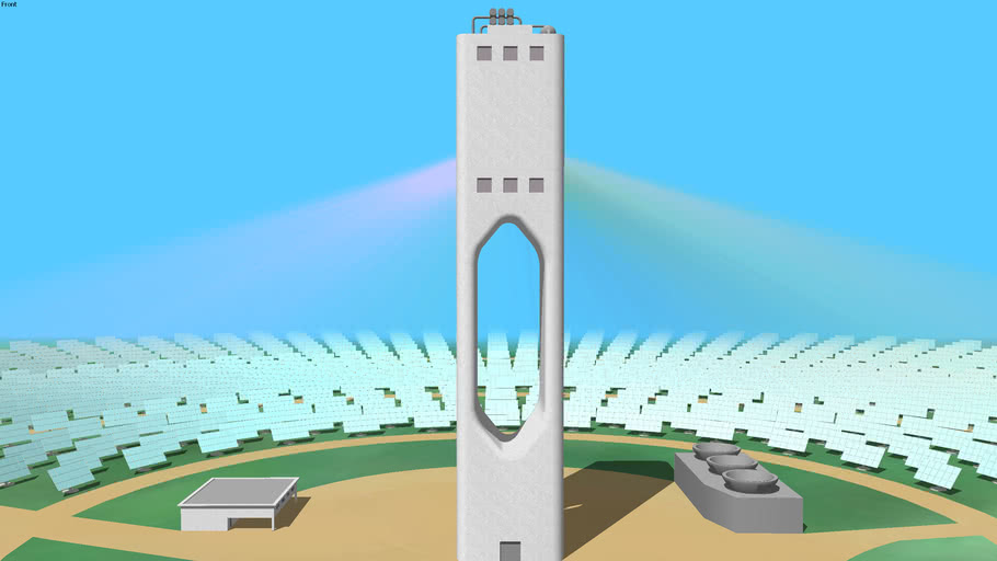 Solar power tower | 3D Warehouse