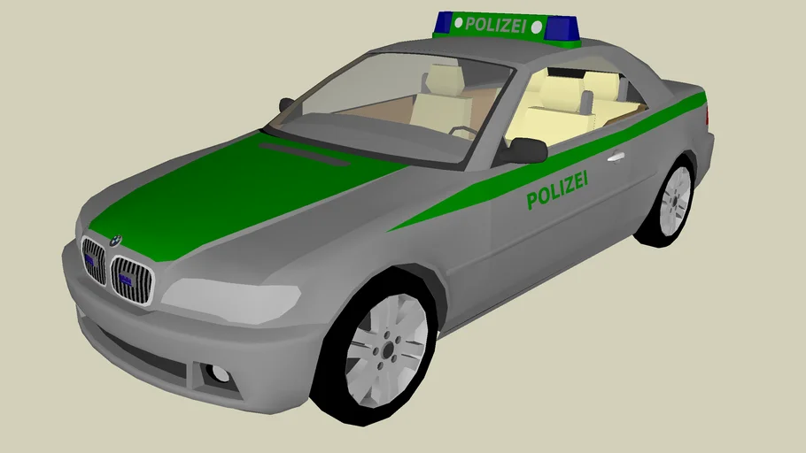 German Highway Patrol (AUTOBAHN POLIZEI) BMW 325coupe | 3D Warehouse