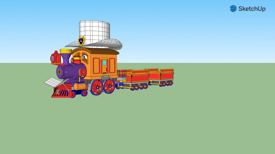 Clickety Kate Leviathan Steam Train | 3D Warehouse