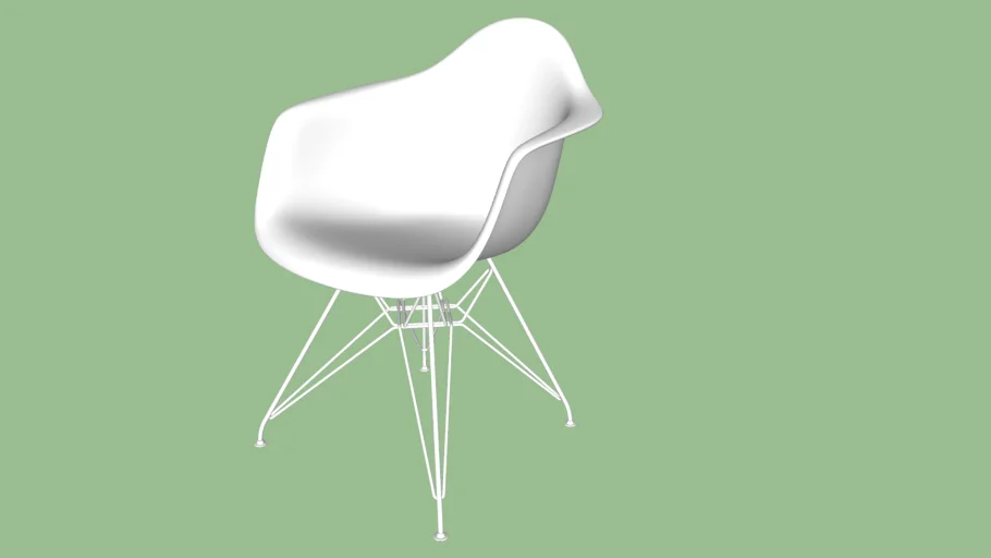 Vitra Eames Plastic Armchair DAR | 3D Warehouse