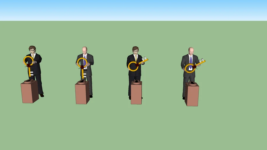 คนไขกะแจ | 3D Warehouse