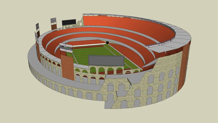 Modern Day Colliseum NFL Stadium | 3D Warehouse