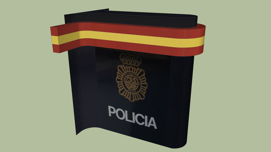 Letrero del Cuerpo Nacional de Policía | 3D Warehouse